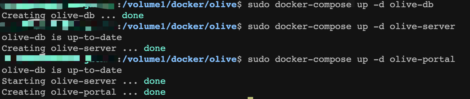 docker部署网页版，其中olive-server和olive-portal无法启动 · Issue #109 · go-olive/olive · GitHub