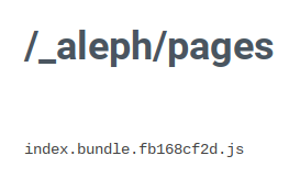 [0.3.0-alpha.8] Error on bundle from static build · Issue #150 · alephjs/aleph.js · GitHub