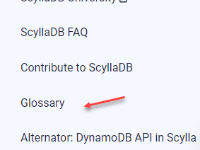 doc: the Glossary page is a broken link · Issue #13805 · scylladb/scylladb · GitHub