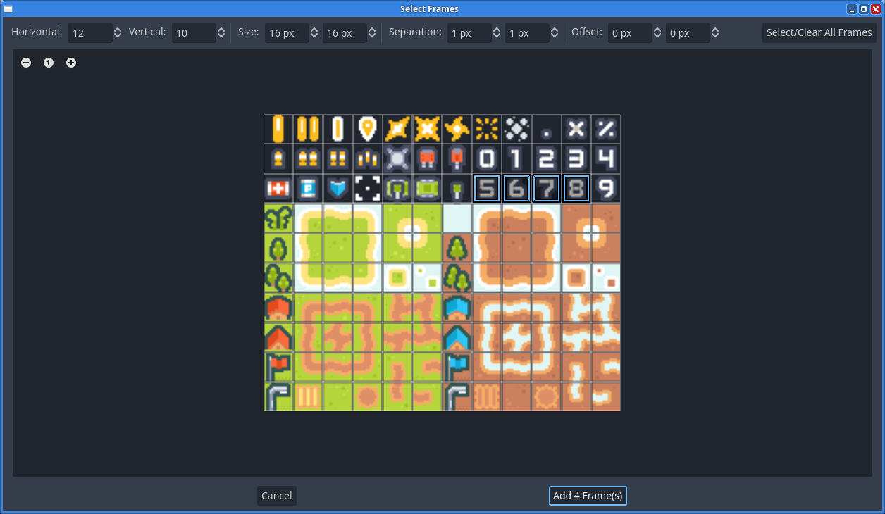 Improve Select Frames Dialog Of Spriteframes Editor By Timothyqiu · Pull Request 60057