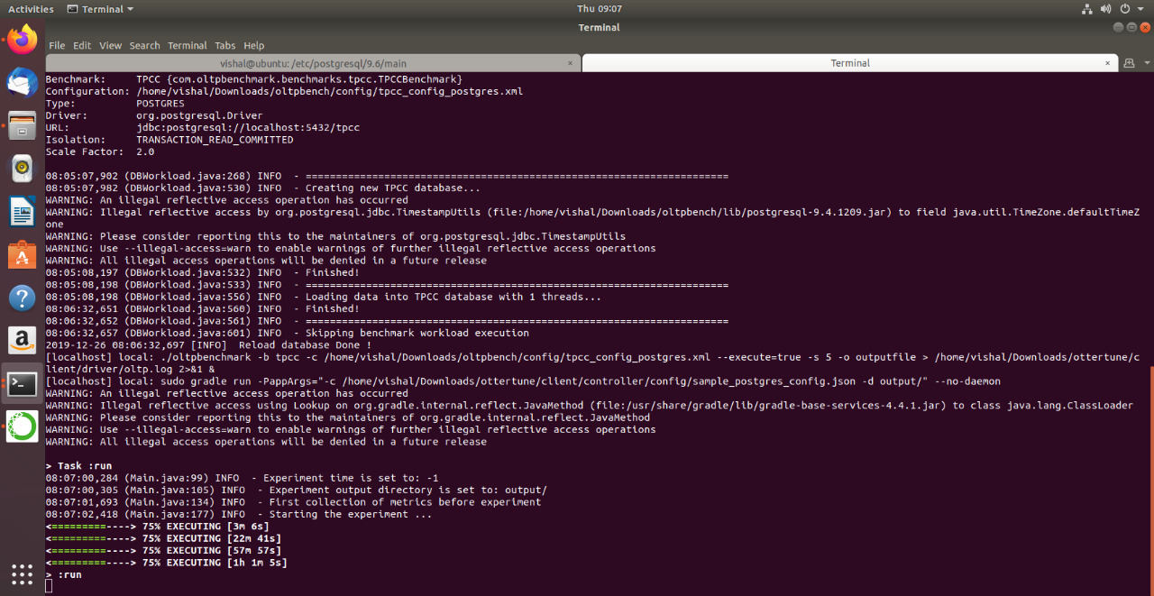 Running Experiment Never Getting Completed · Issue 324 · Cmu Db Ottertune · Github