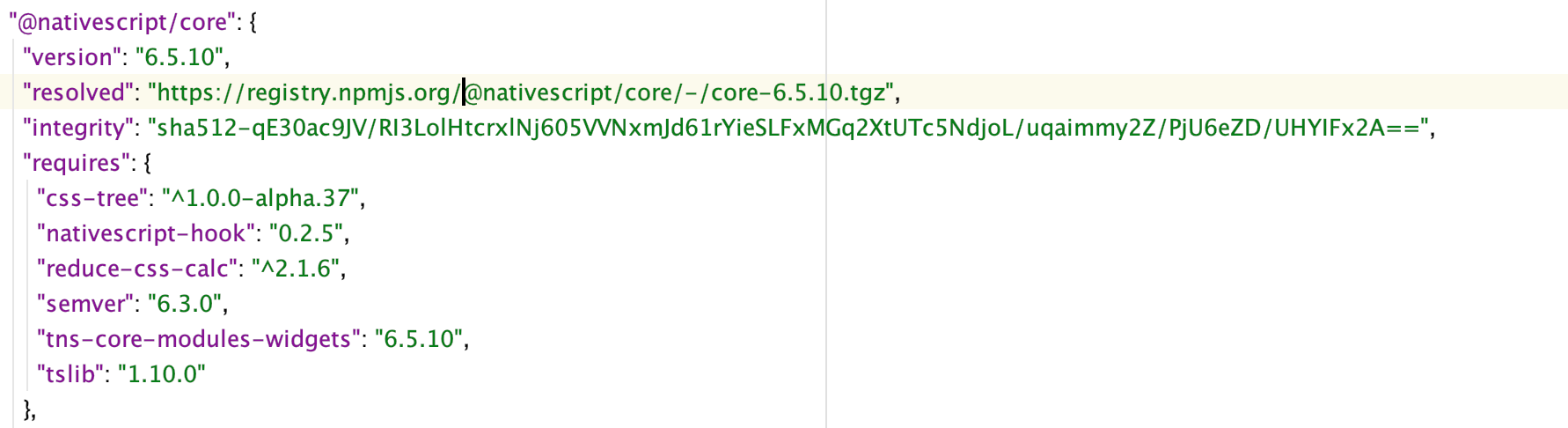 @nativescript/core >= 6.5.3 requires tns-core-modules-widgets 6.6.0-next-2020-05-08-... · Issue ...