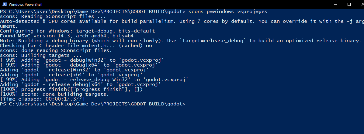 Creating VS Solution Yields: "TypeError: get_host_target() missing 1 required positional ...