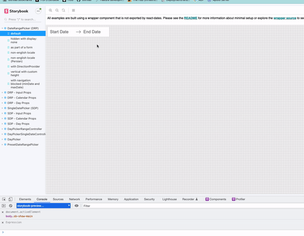 Daterangepicker Doesn T Follow A Correct Focus Path On Key Navigation · Issue 2186 · React