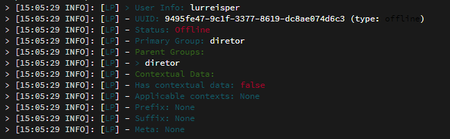 Info command not showing online player · Issue #164 · LuckPerms/LuckPermsWeb · GitHub