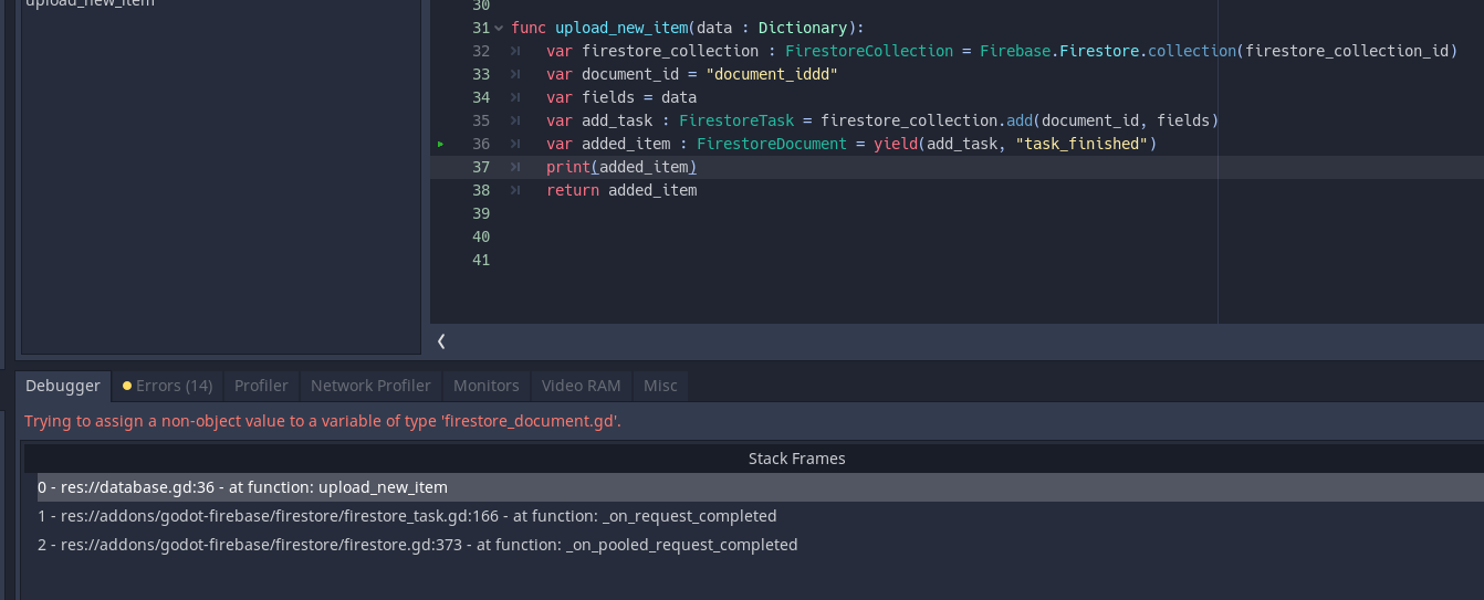 [BUG] App Crash [Firebase Error] >> Document already exists. · Issue #246 · GodotNuts ...