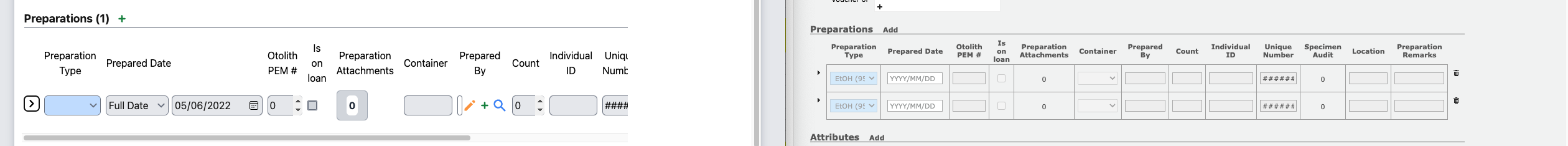 [a11y] Preparation subview cut off. · Issue #1408 · specify/specify7 · GitHub