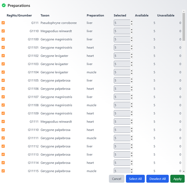 Allow setting default quantity of preps when selecting all preps · Issue #2549 · specify ...