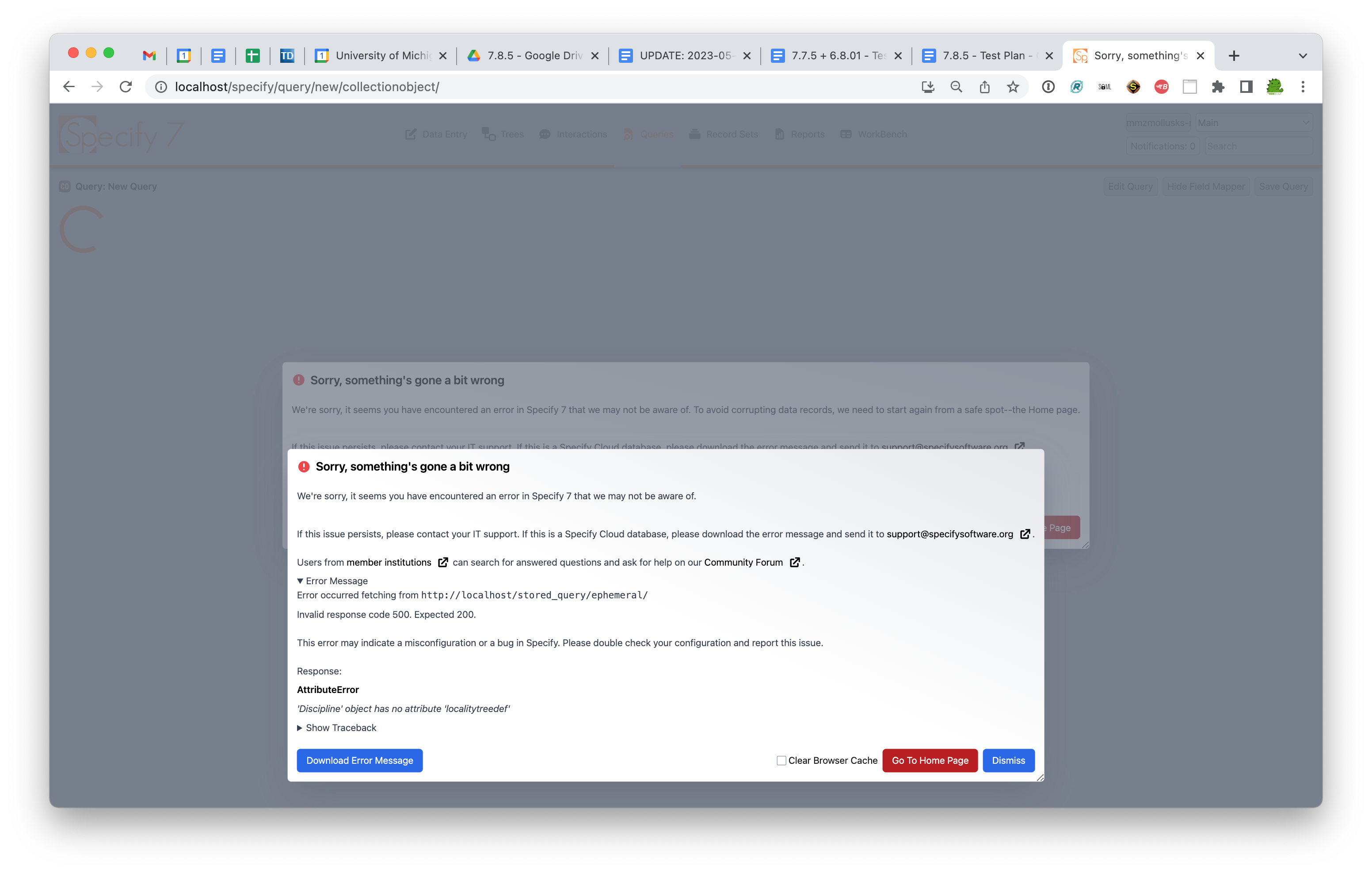 Cannot add geography information to a query · Issue #3005 · specify/specify7 · GitHub