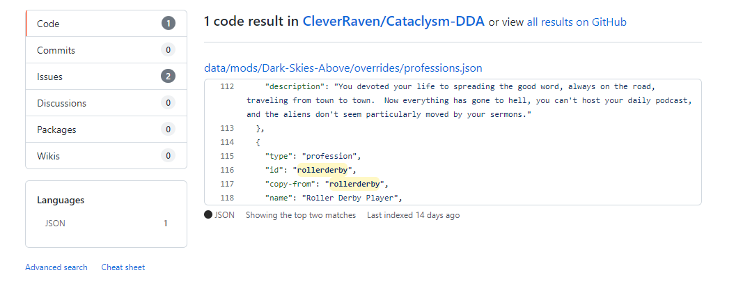 Dark Skies Above outdated copy-from · Issue #55931 · CleverRaven/Cataclysm-DDA · GitHub