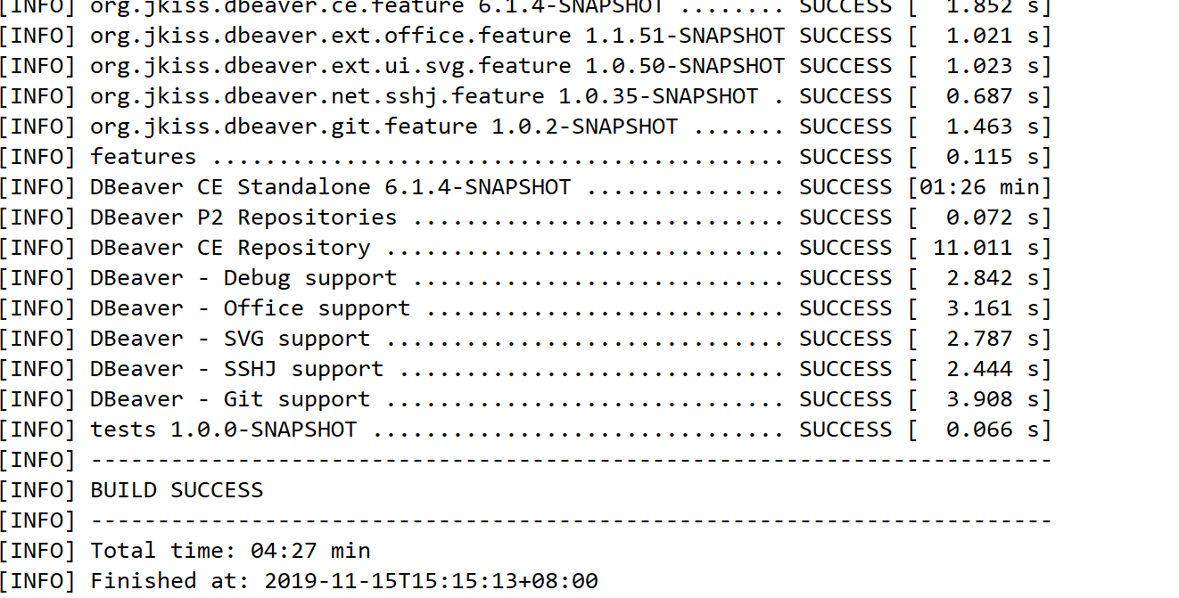 already maven build but can not start · Issue #7231 · dbeaver/dbeaver · GitHub