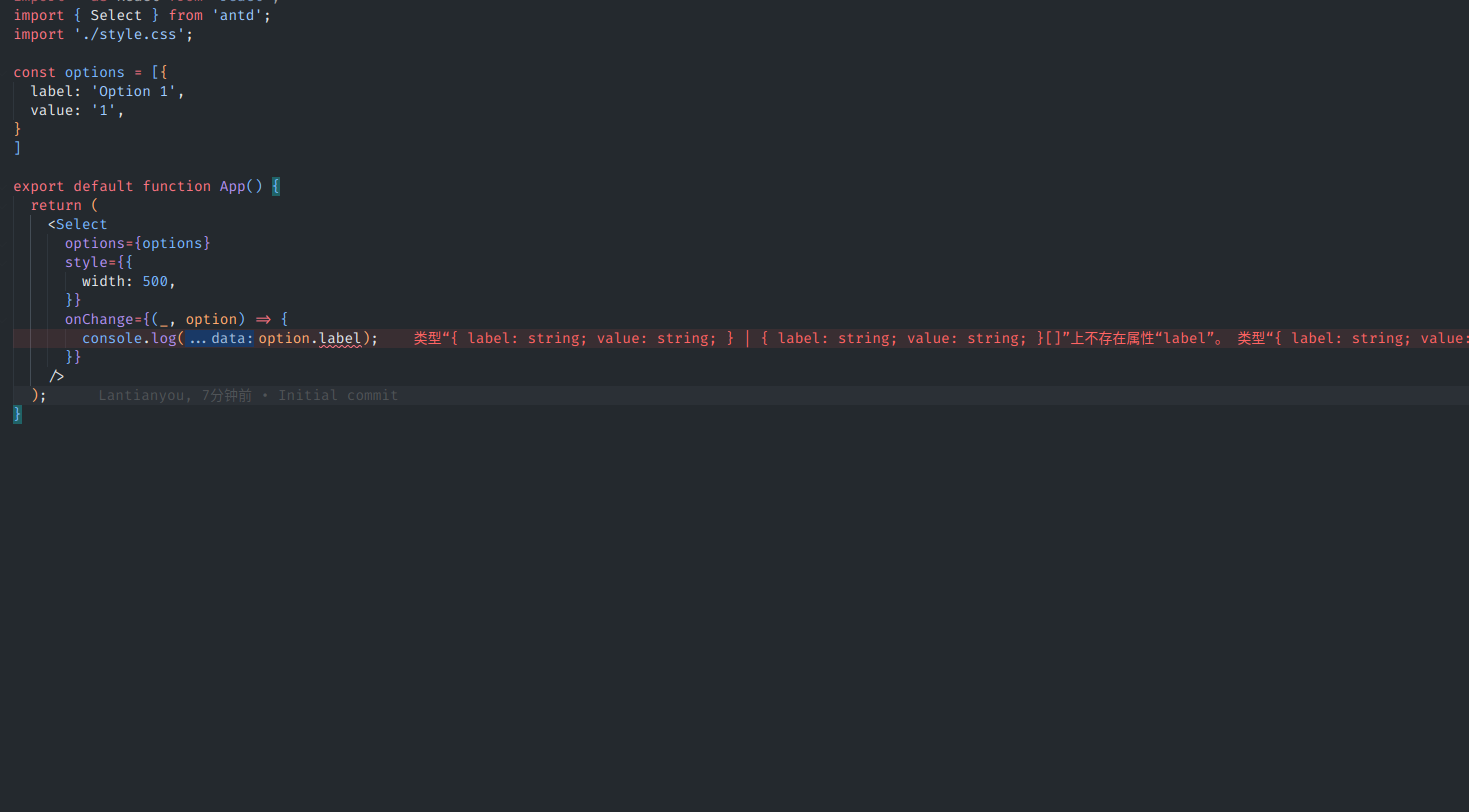 Better type inference for Select.onChange · Issue #37009 · ant-design ...