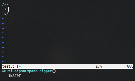 UltiSnips expand function call appears in command line when `cmdheight > 1` · Issue #4328 ...