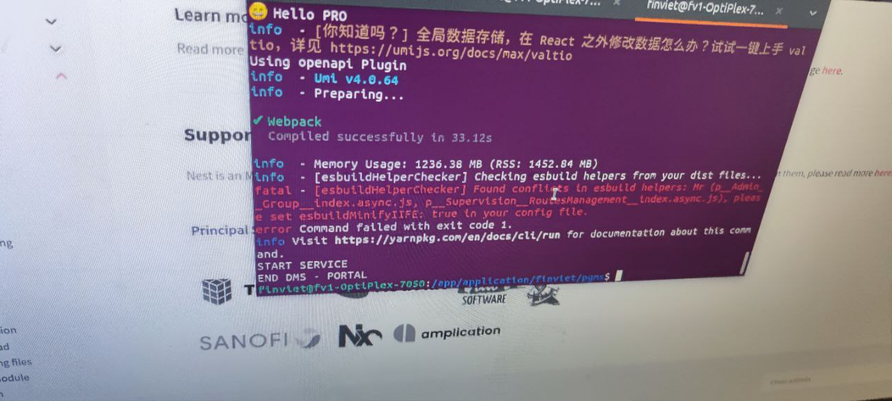 🧐[问题 | question] Error esbuildHelperChecker after npm run build? · Issue #10665 · ant-design/ant ...