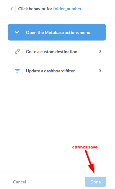 Cannot return from custom url to default click behavior in dashboard · Issue #16573 · metabase ...
