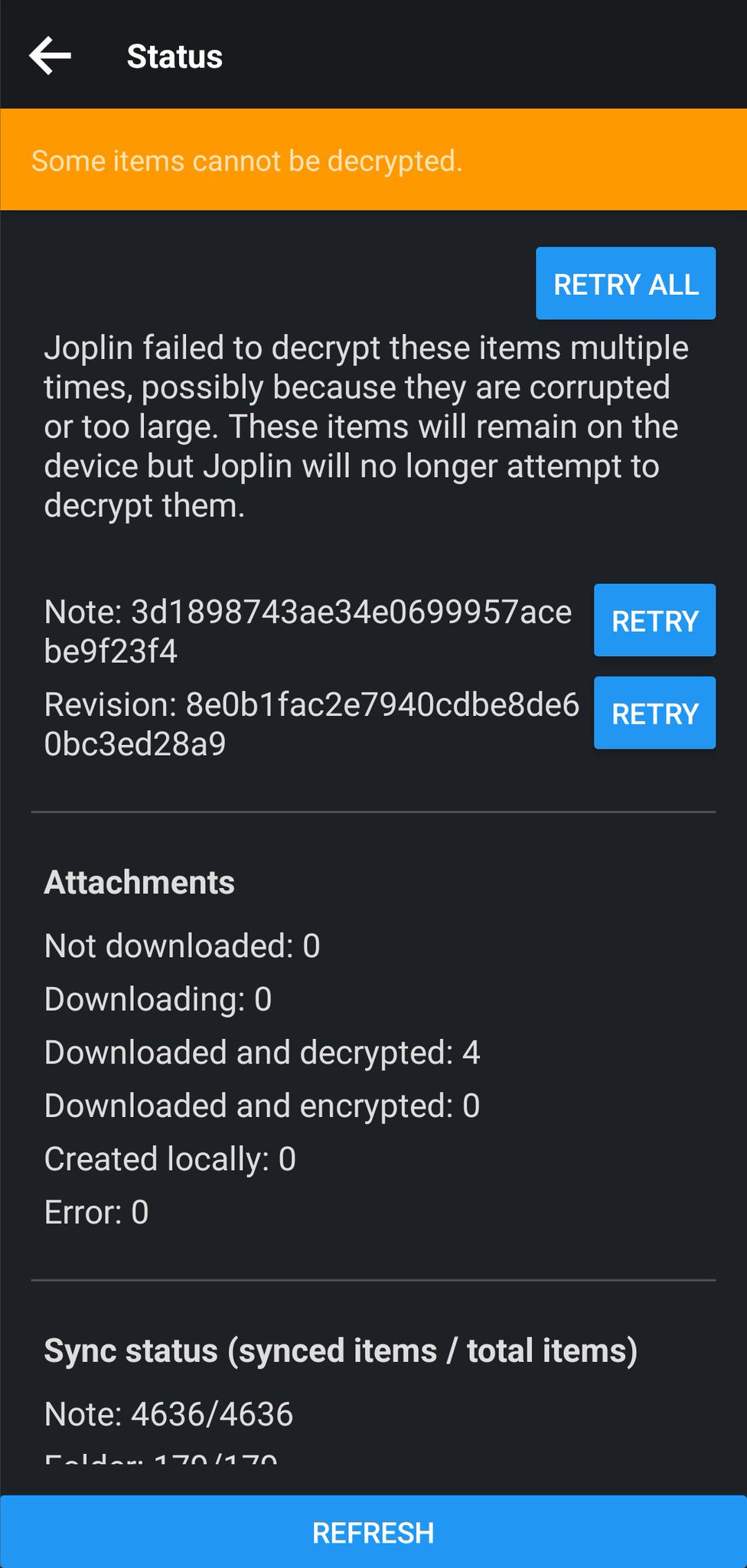 Some items cannot be decrypted · Issue #8807 · laurent22/joplin · GitHub