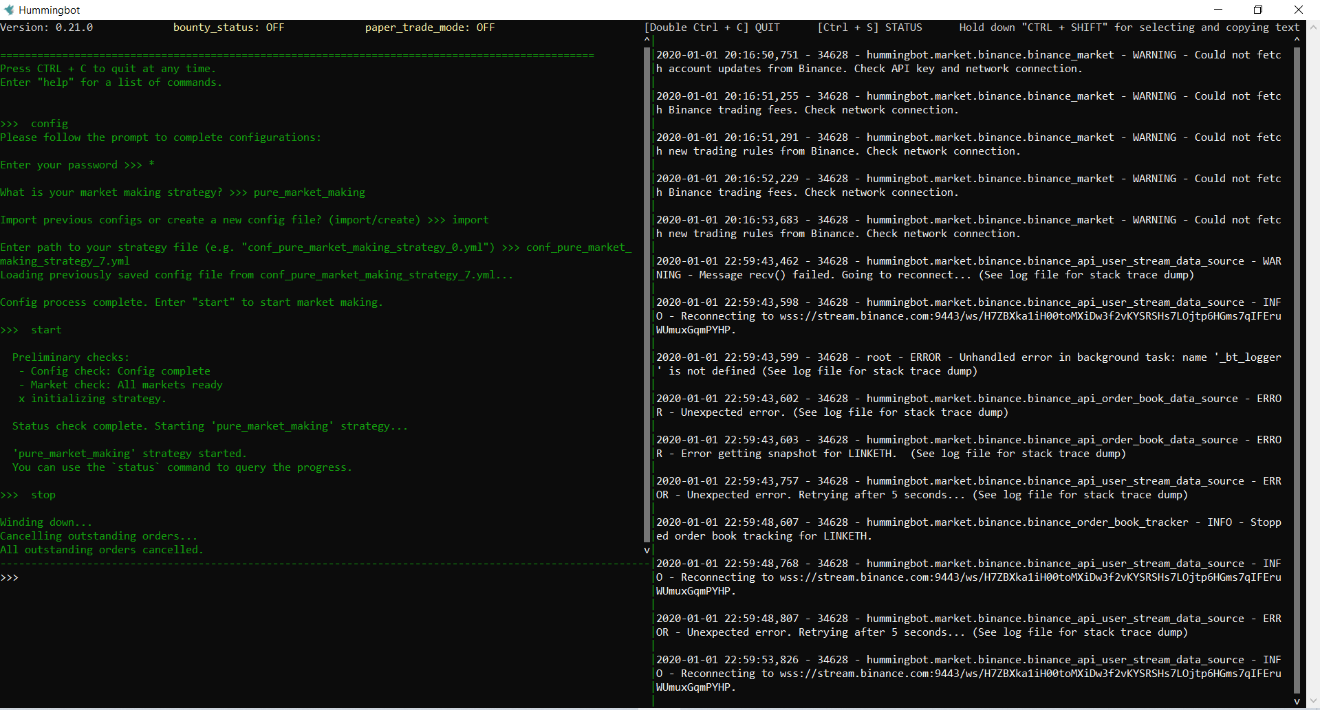[BUG] Timestamp error on Binance · Issue #1262 · hummingbot/hummingbot · GitHub