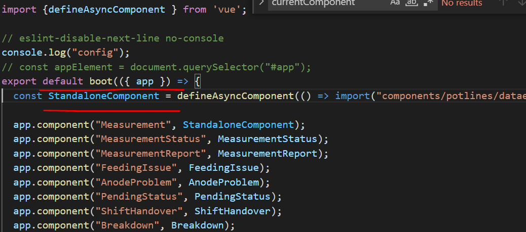 Quasar update- getting warning when loading lazy component · quasarframework quasar · Discussion ...