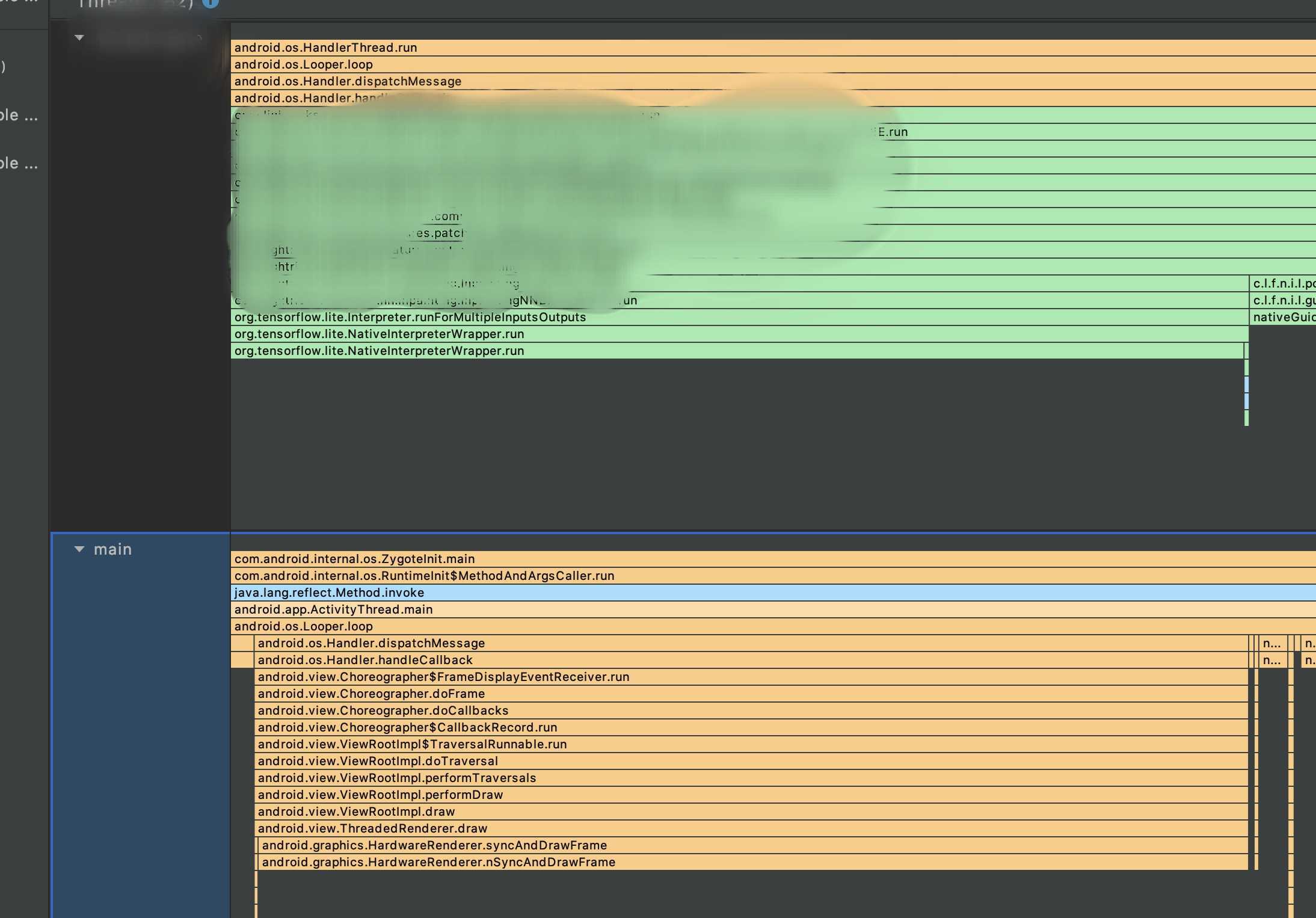 interperter with GPU Delegate blocks Android from rendering on Main thread. · Issue #43073 ...