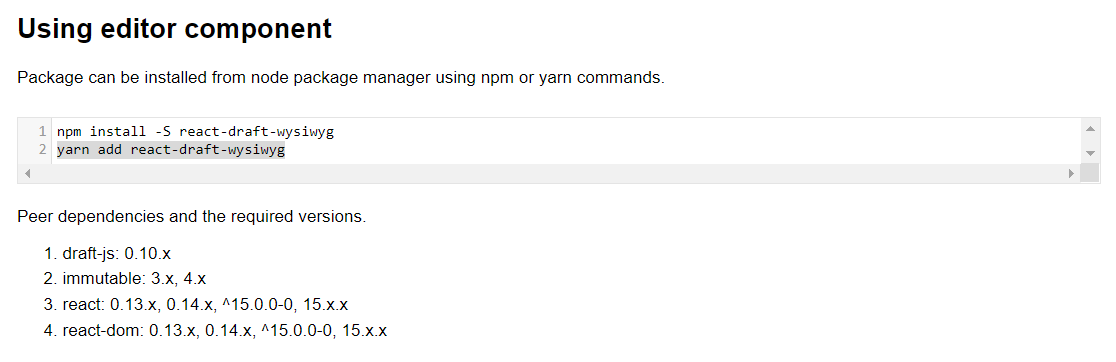 Problem importing Editor - Can't resolve 'draft-js' · Issue #727 · jpuri/react-draft-wysiwyg ...