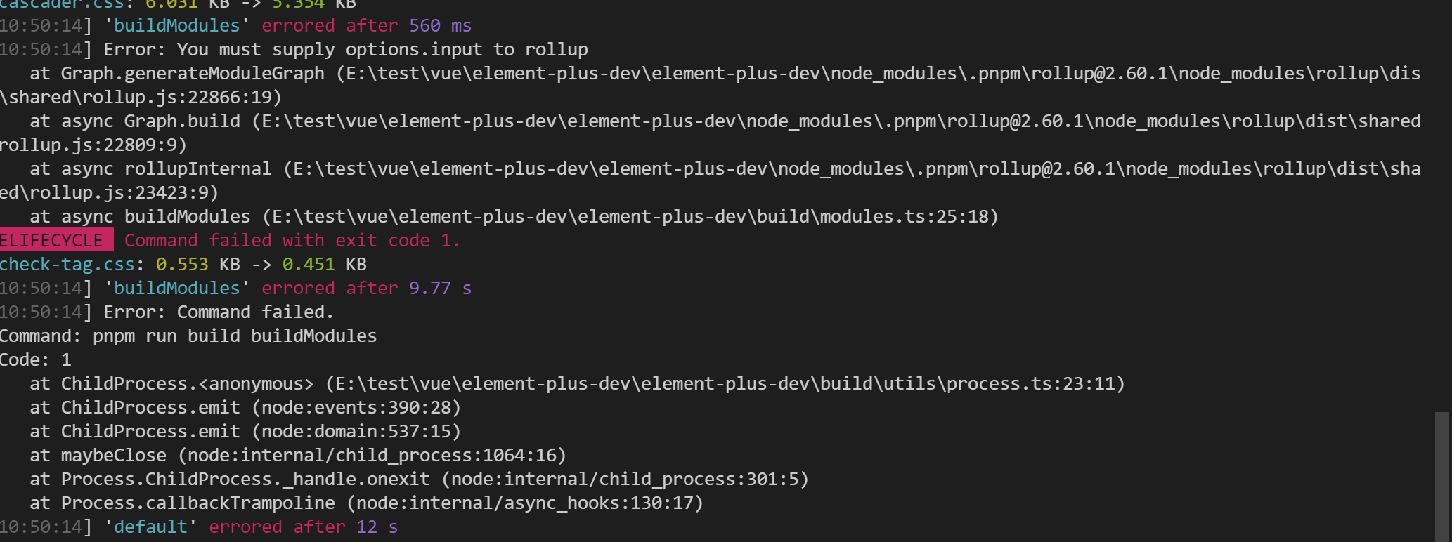 Bug Report Run `pnpm Build` Fail · Issue 4537 · Element Pluselement Plus · Github 