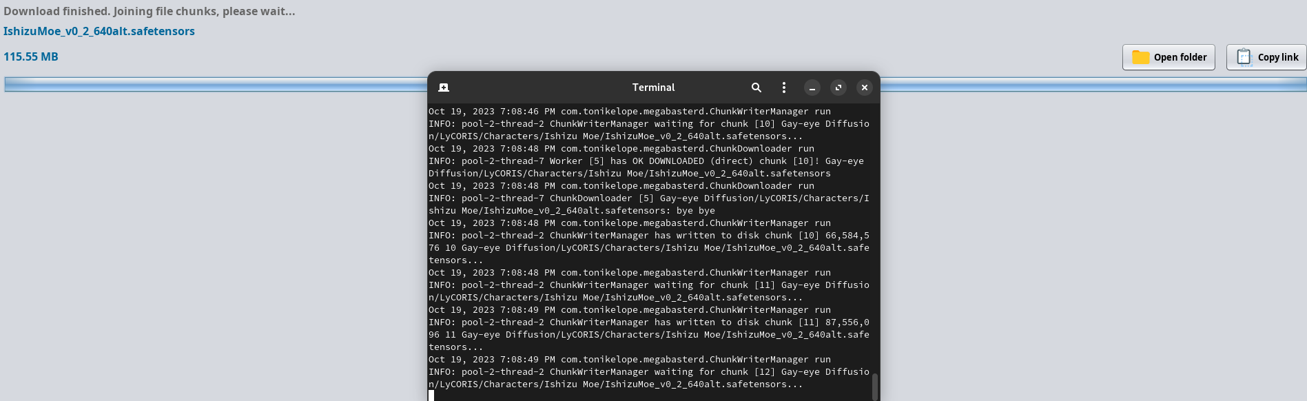 v7.95 not joining chunks after download is finished · Issue #586 · tonikelope/megabasterd · GitHub