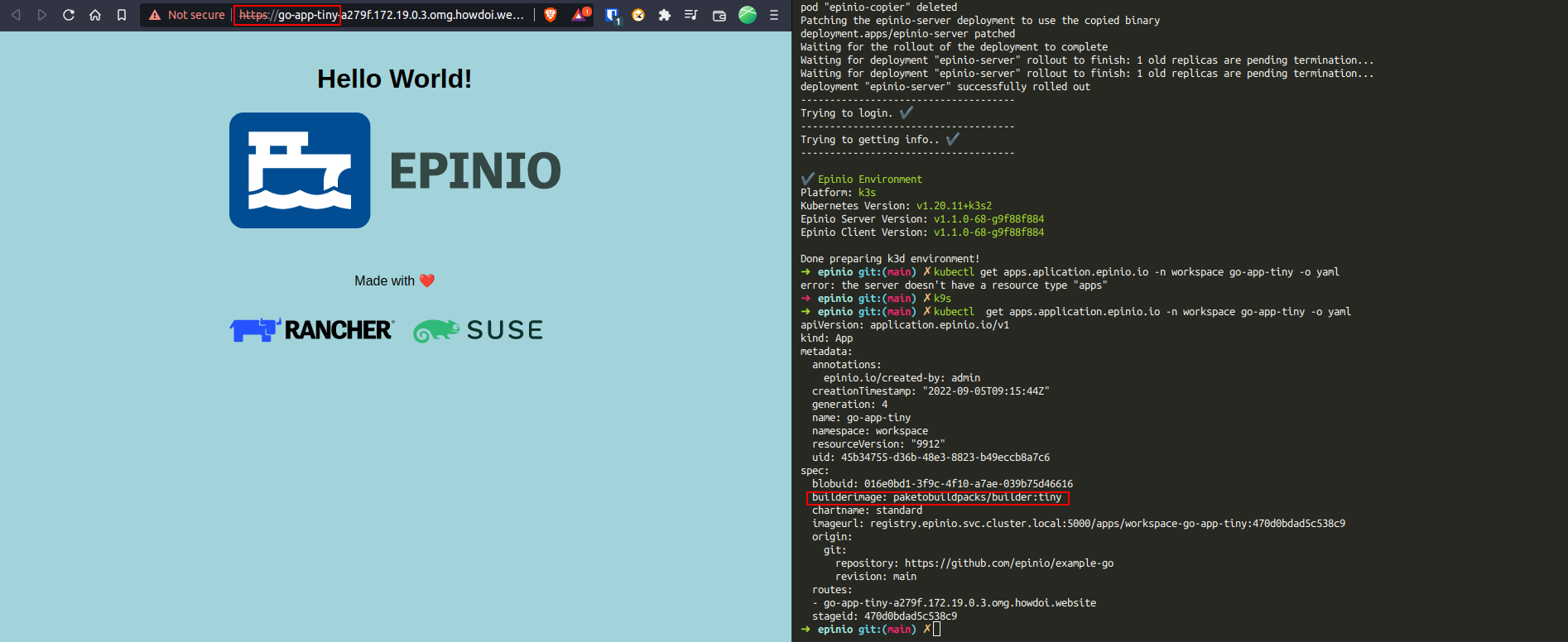 Default builder image from installation not respected · Issue #154 · epinio/ui · GitHub