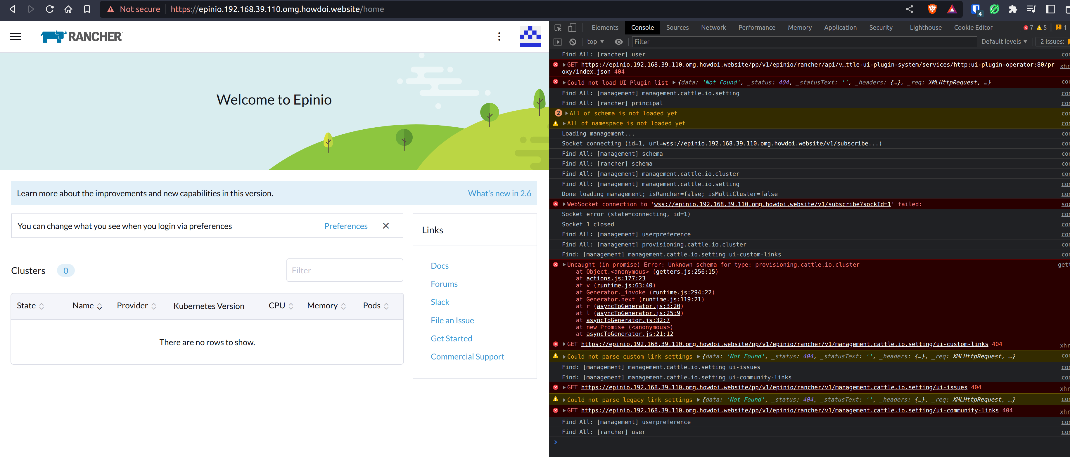 [UI] Investigate Epinio UI redirection to Rancher Dashboard landing page · Issue #172 · epinio ...