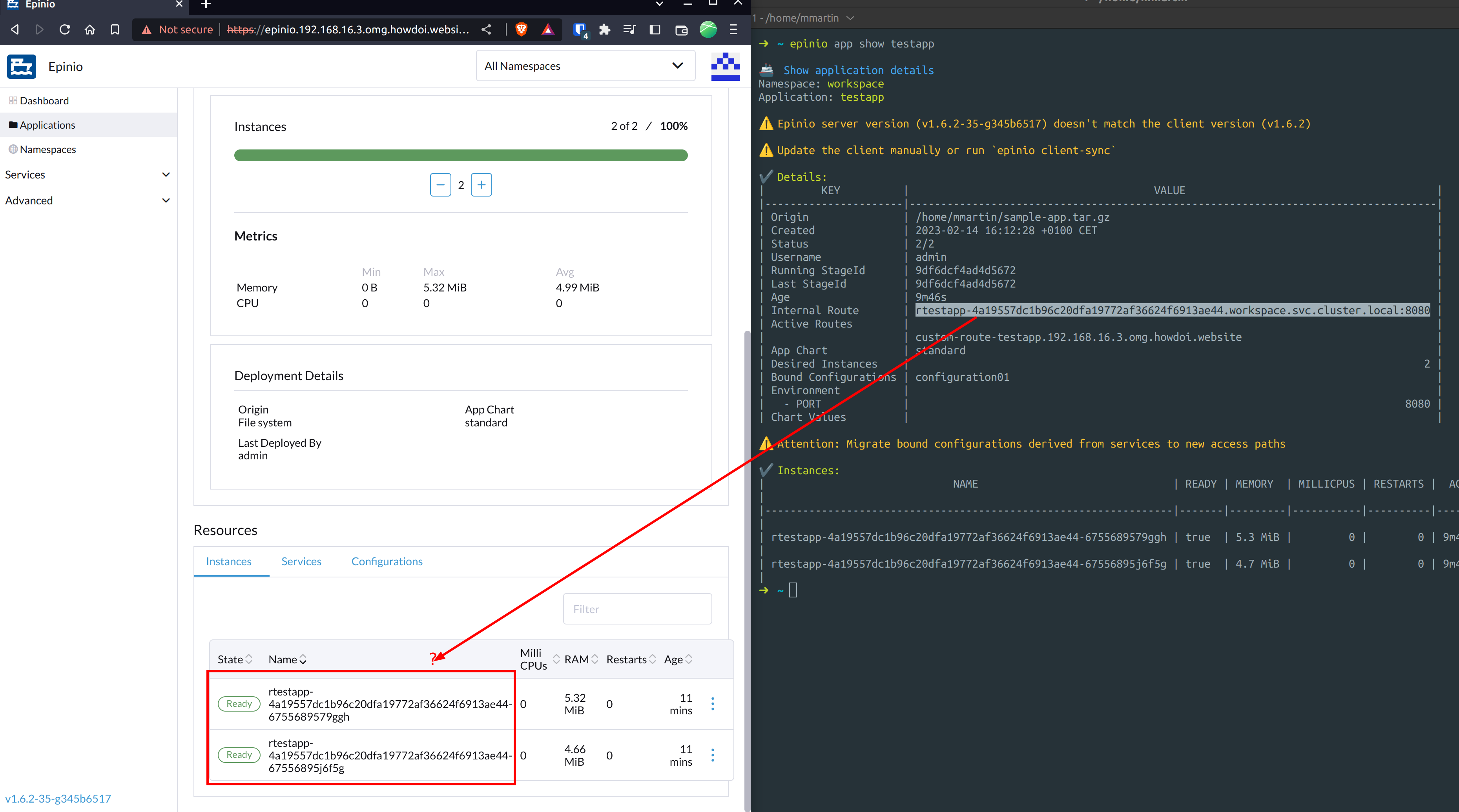 [UI] Compare Epinio CLI to UI · Issue #177 · epinio/ui · GitHub