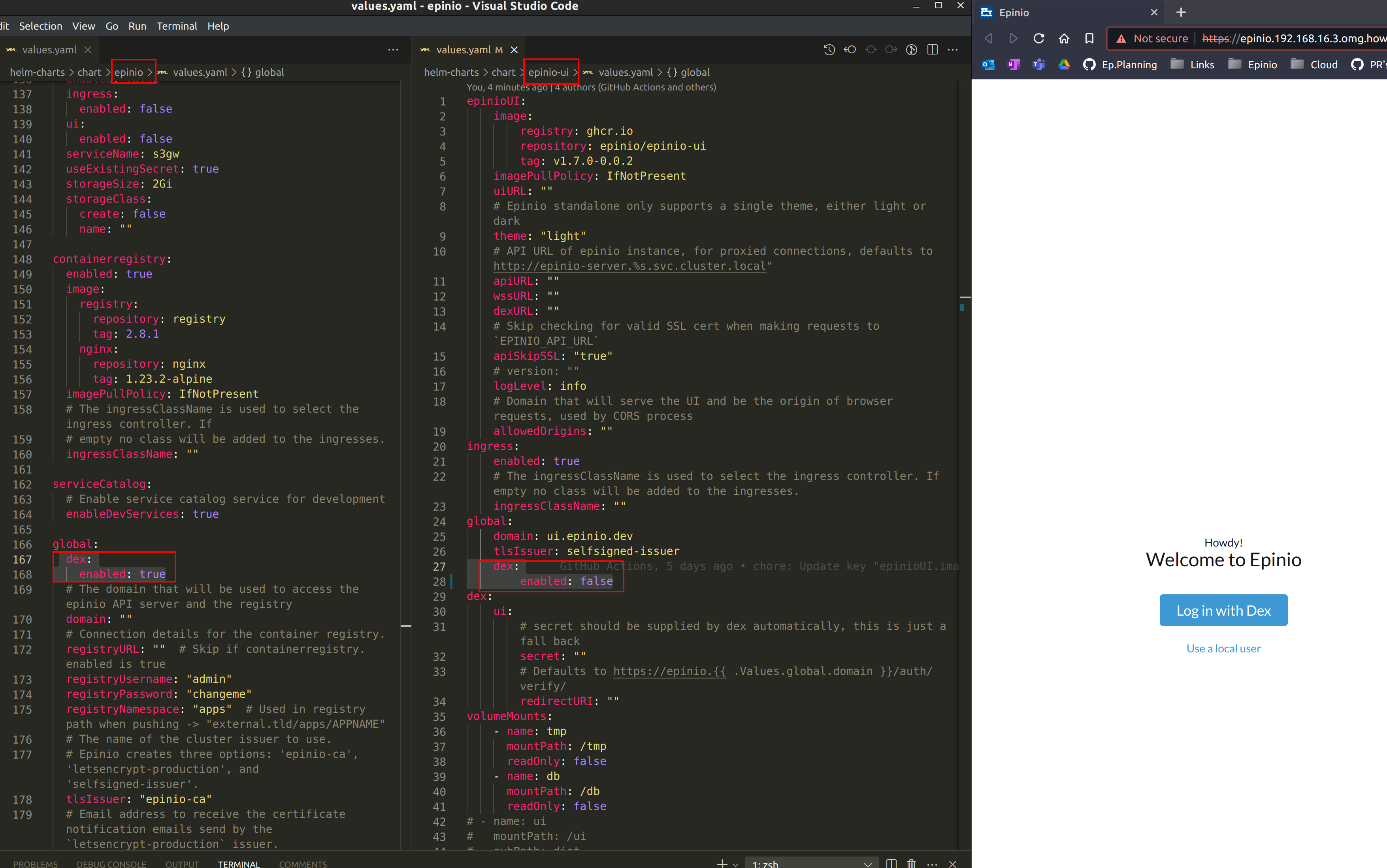 [ui] Support Disabling Of Dex · Issue 176 · Epinio Ui · Github