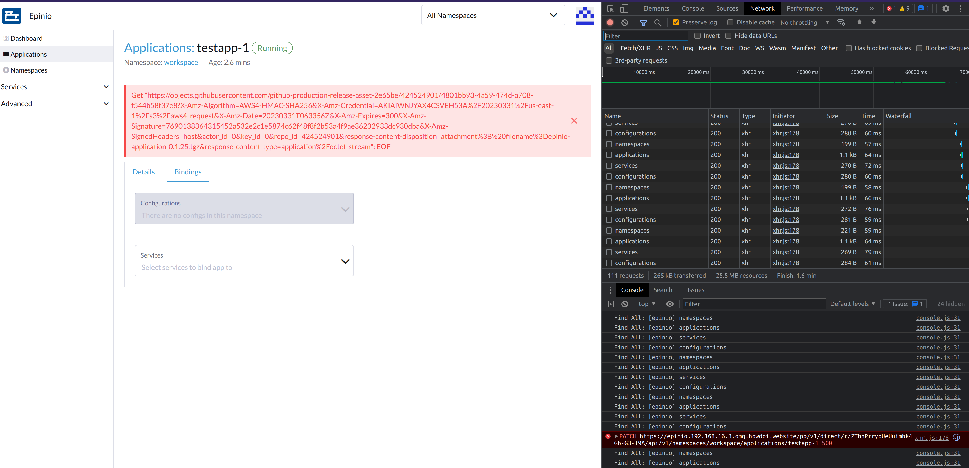 [UI] Services bound to apps should not be allowed to be deleted until they are unbound. · Issue ...