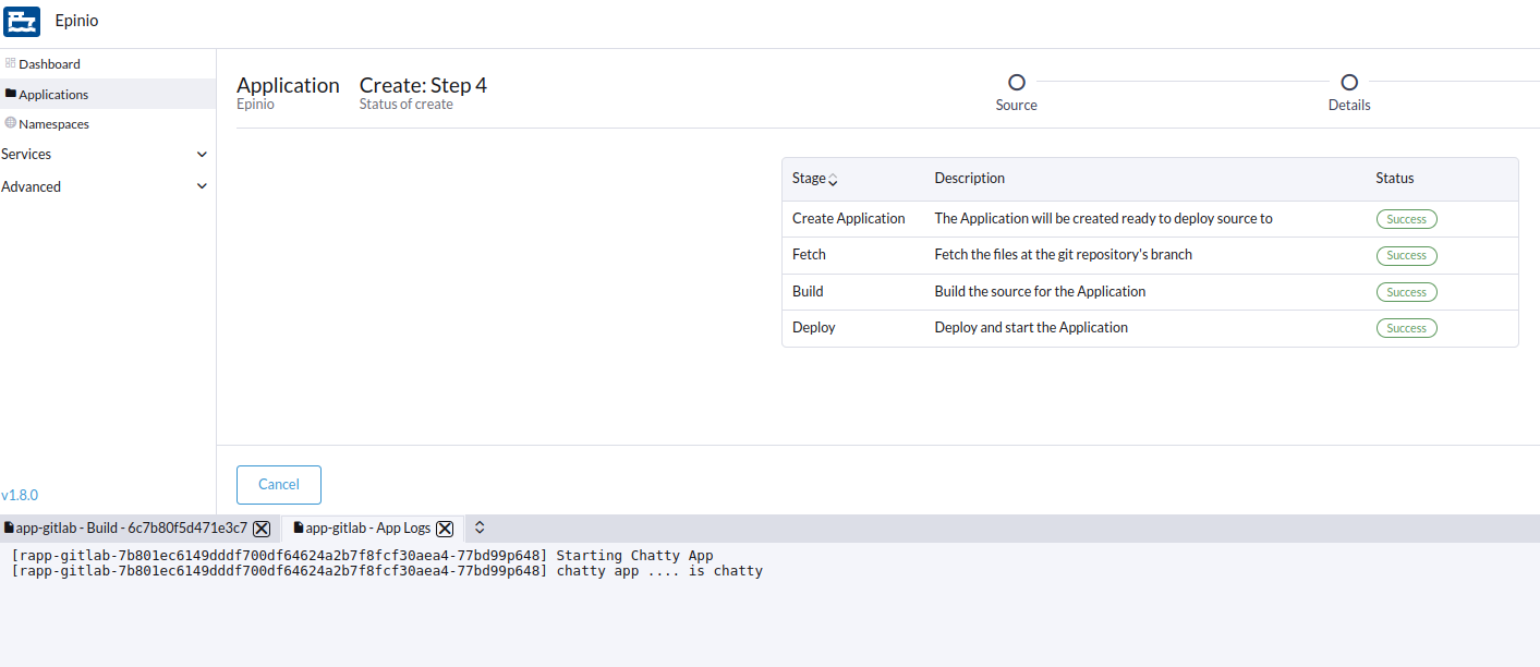 [ui] Pushing Gitlab App Broken At Deployment Stage · Issue 231 · Epinio Ui · Github