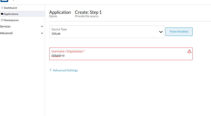 [UI] Deletion of content in Username / Organization field should empty all previous content ...