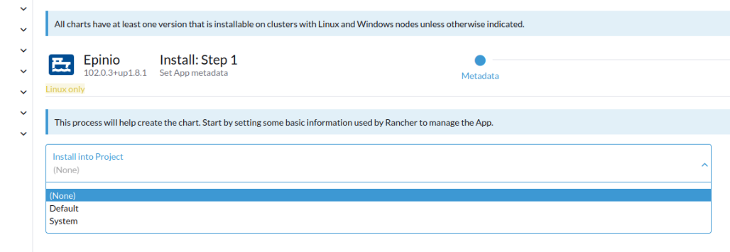 [UI] Allow namespace creation when deploying default chart in Rancher · Issue #319 · epinio/ui ...