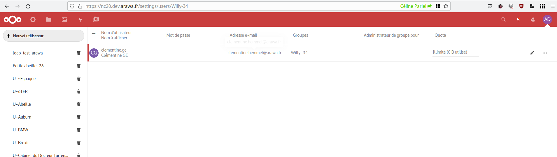 Bug: when deleted from an EP, the user is not removed from the EP's ...