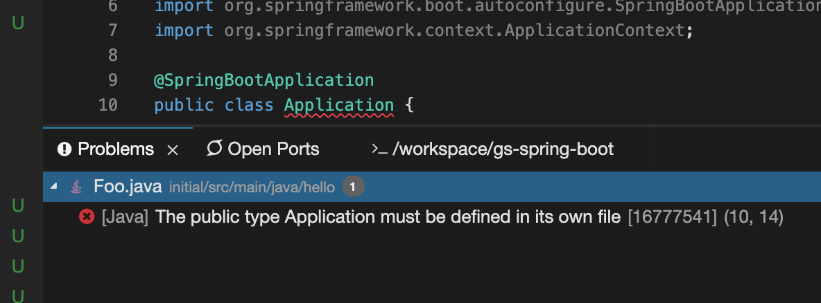 Two Same Class In Different Java File Which They Are Both Public · Issue 535 · Gitpod Iogitpod
