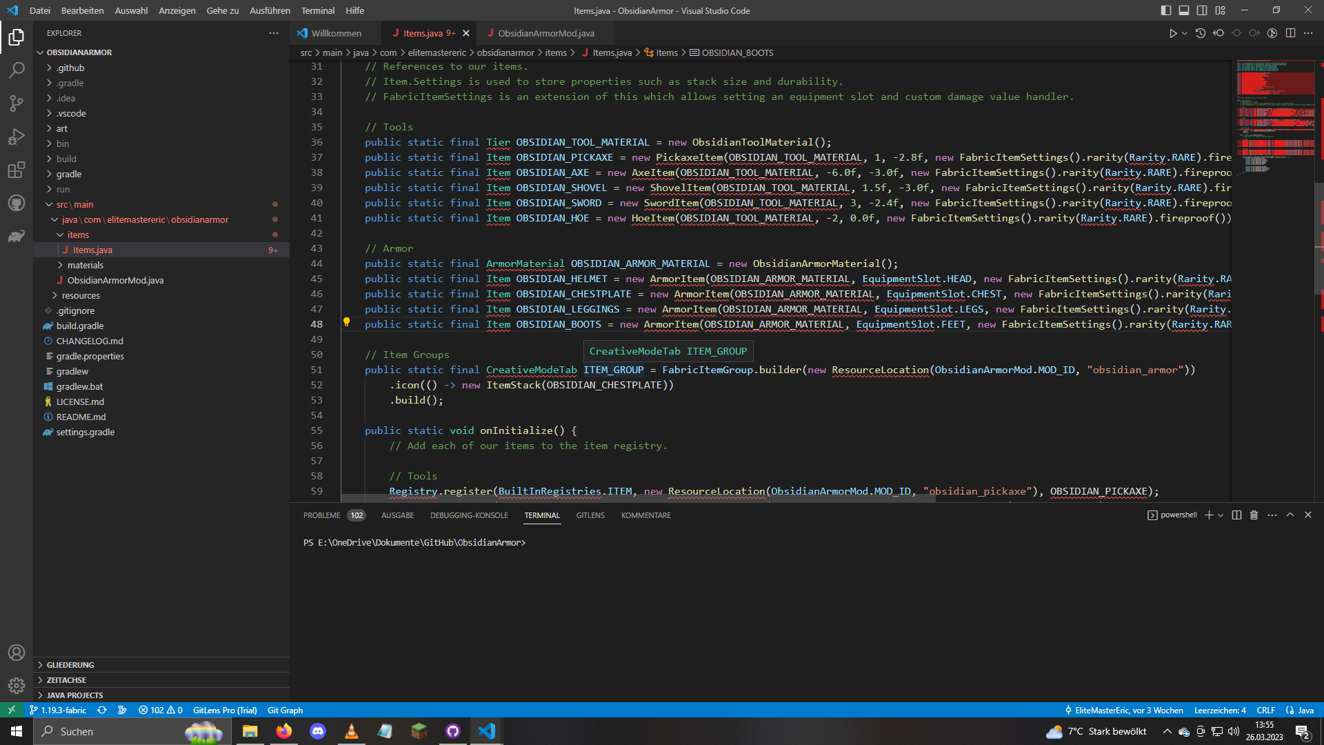 Imports seem to not work · Issue #1 · EliteMasterEric/ObsidianArmor · GitHub