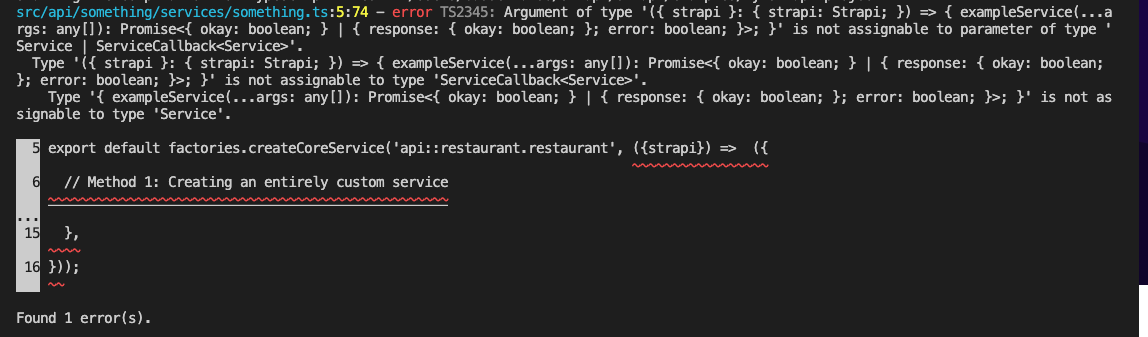 Typescript service typing doesn't allow addition of custom services · Issue #14035 · strapi ...