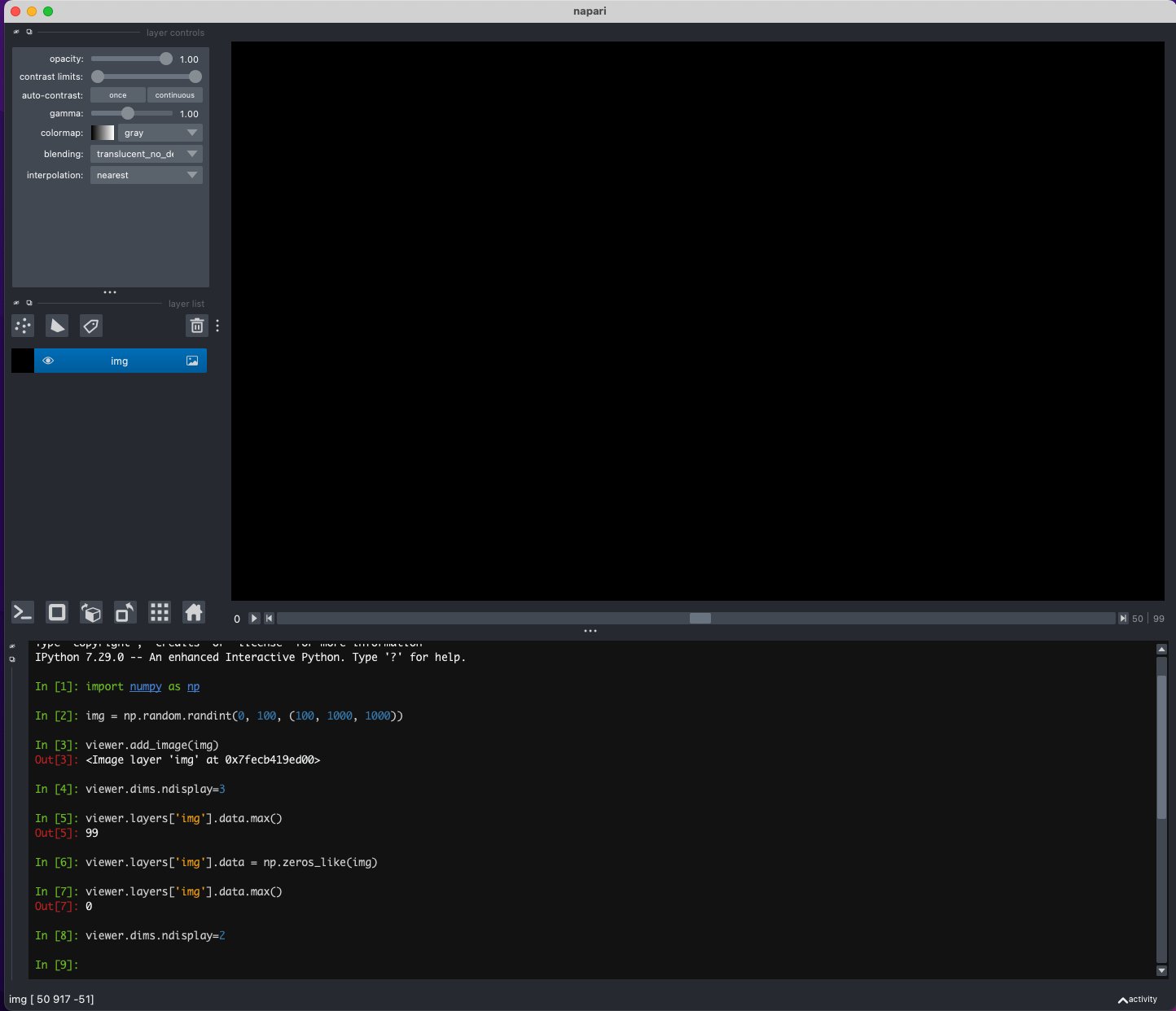 Image layer 3D view doesn't get updated when changing data · Issue #4909 · napari/napari · GitHub