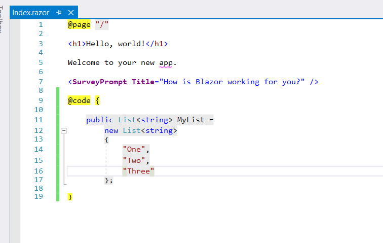 Visual Studio Razor Component Editor modifies / unformats code · Issue ...