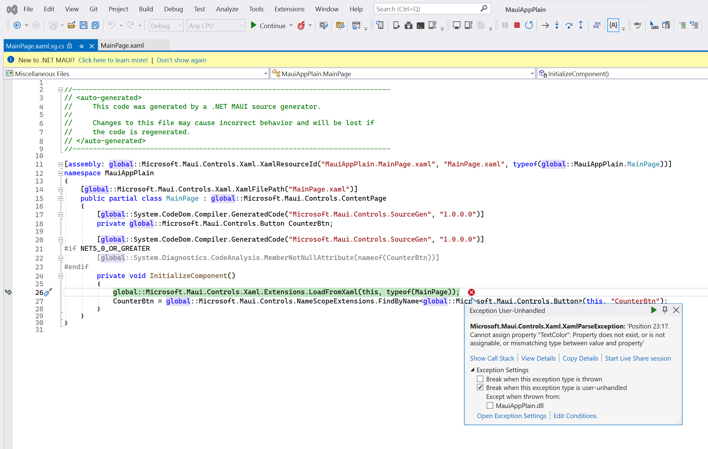 Textcolor Throws Exception On Windows Machine · Issue 15210 · Dotnetmaui · Github
