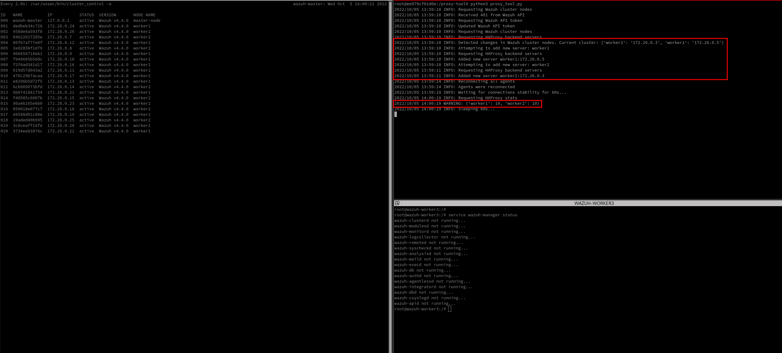 Investigate and develop a Proof of Concept to manage new cluster workers and agent balance with ...