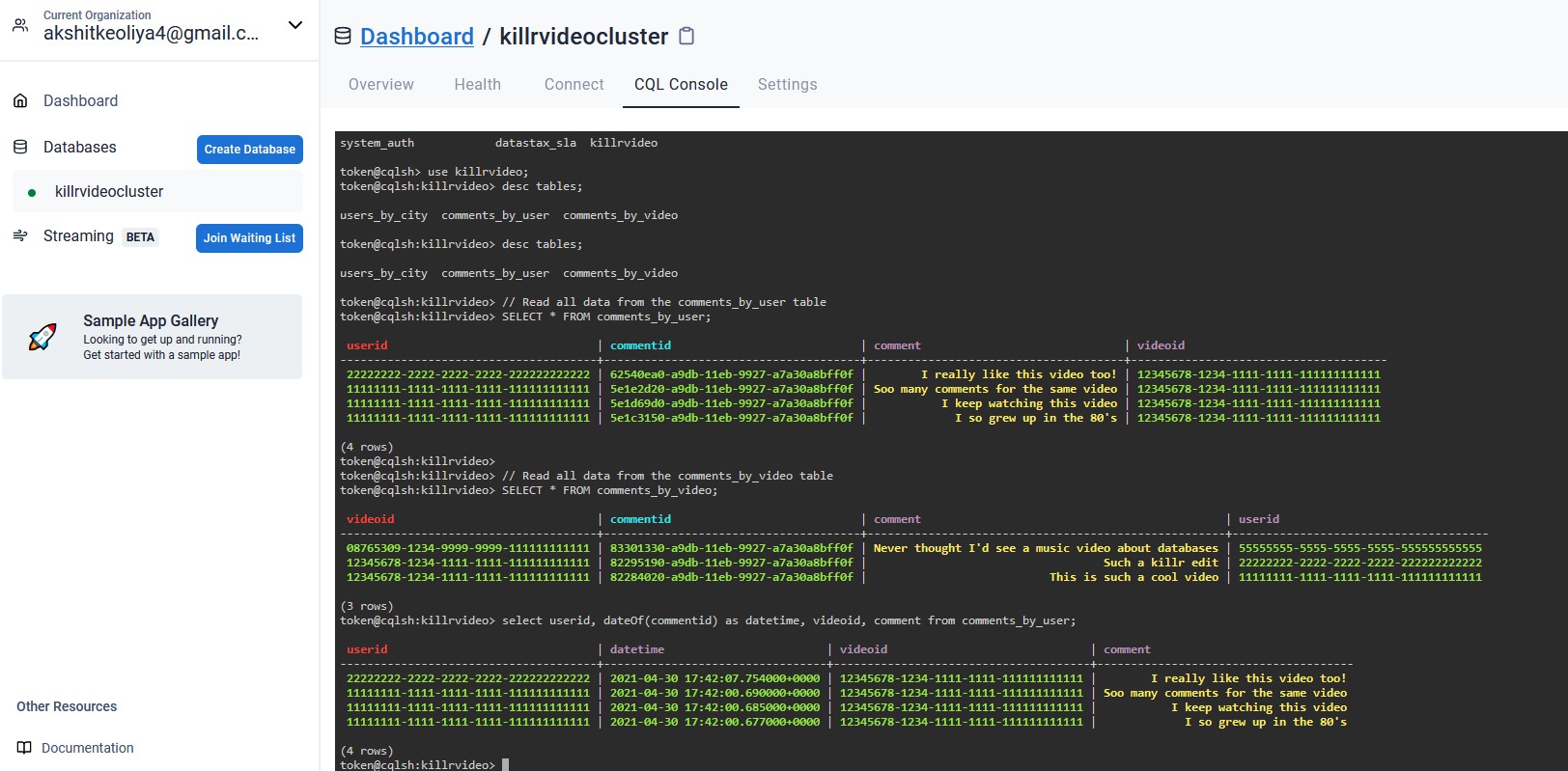 [HW] Akshit Keoliya · Issue #69 · datastaxdevs/workshop-intro-to-cassandra · GitHub