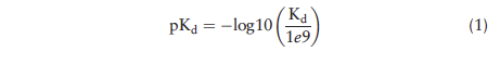 Question : convert to log method in drug target interaction dataset ...