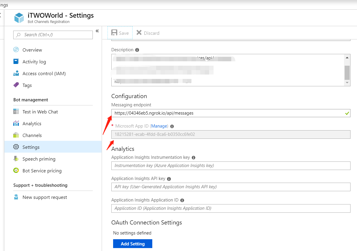 [500 internal error, unauthorized ] Bot error, when to send message to bot via directline ...