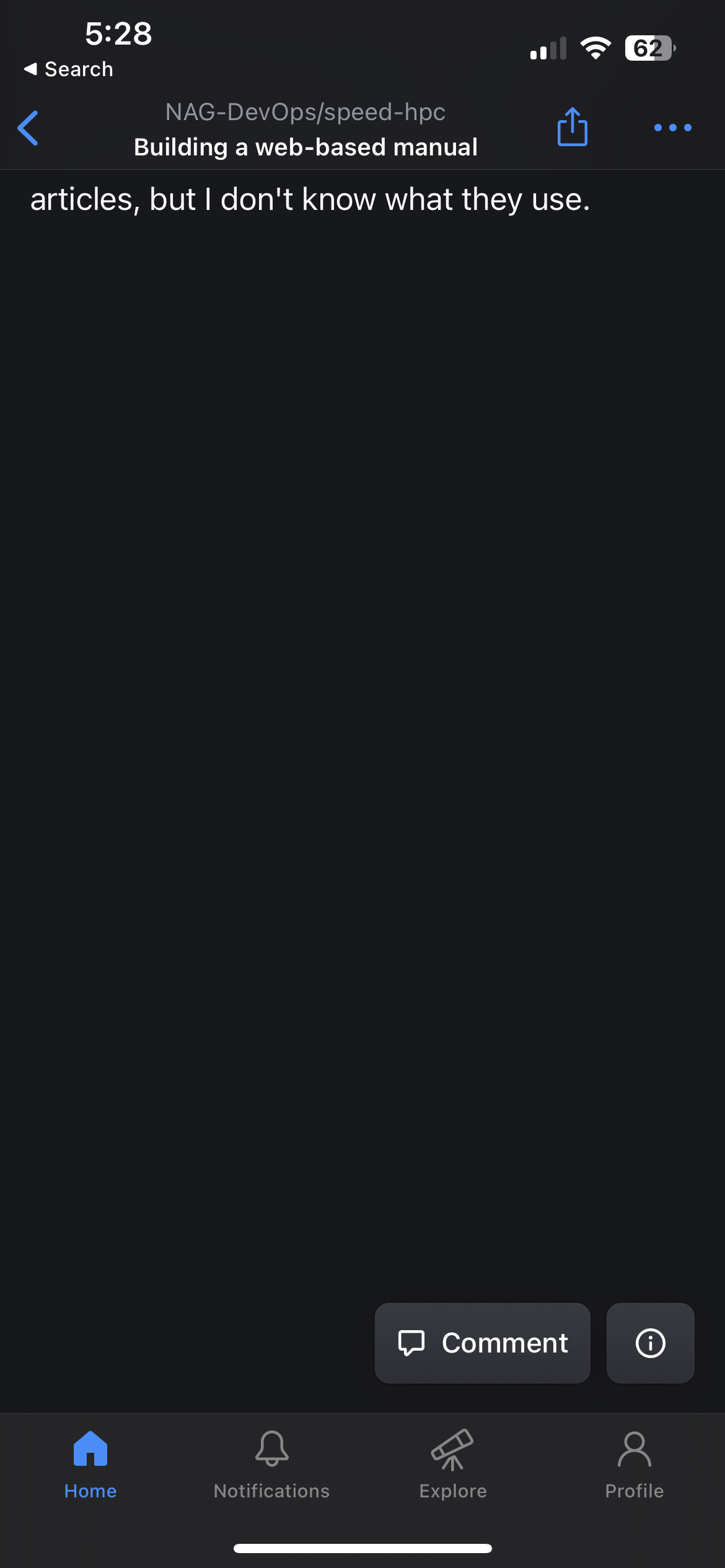 Issue thread breaks on Github iOS · community · Discussion #37740 · GitHub