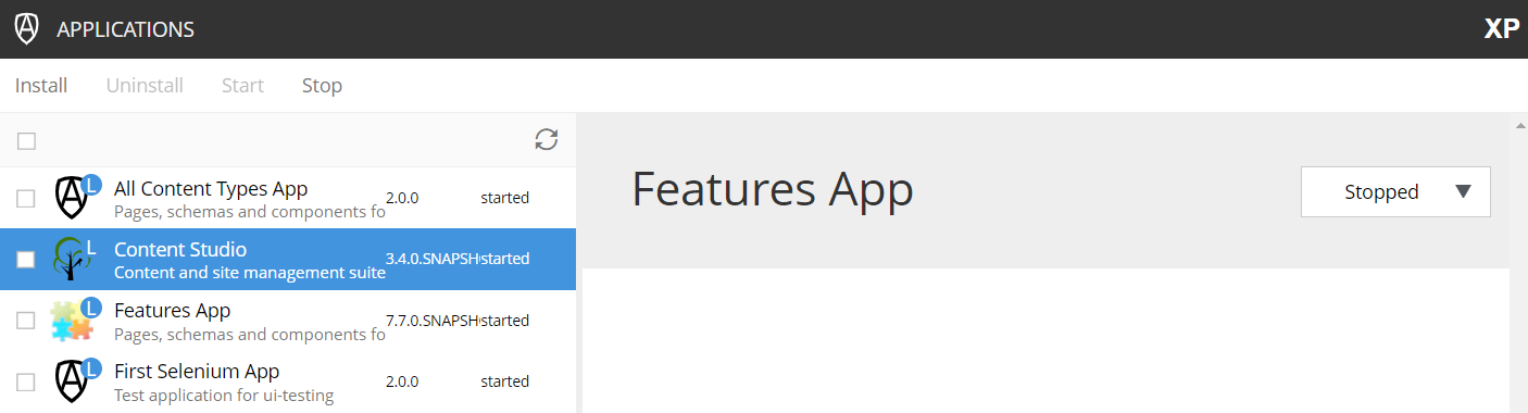 Application Item Statistics Panel - panel is not refreshed after changing a selection in the ...