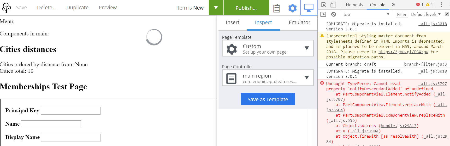 LiveEdit - endless spinner and error in browser-console, when a part has been inserted · Issue ...