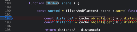 When adding a CSS2DObject that's invisible, subsequent calls to zOrder ... When adding a CSS2DObject that's invisible, subsequent calls to zOrder ...