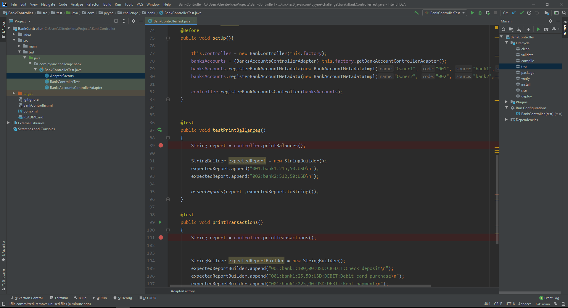 GitHub - calebebrim/HexagonalMVNJavaBankController: Pyyne Java Test